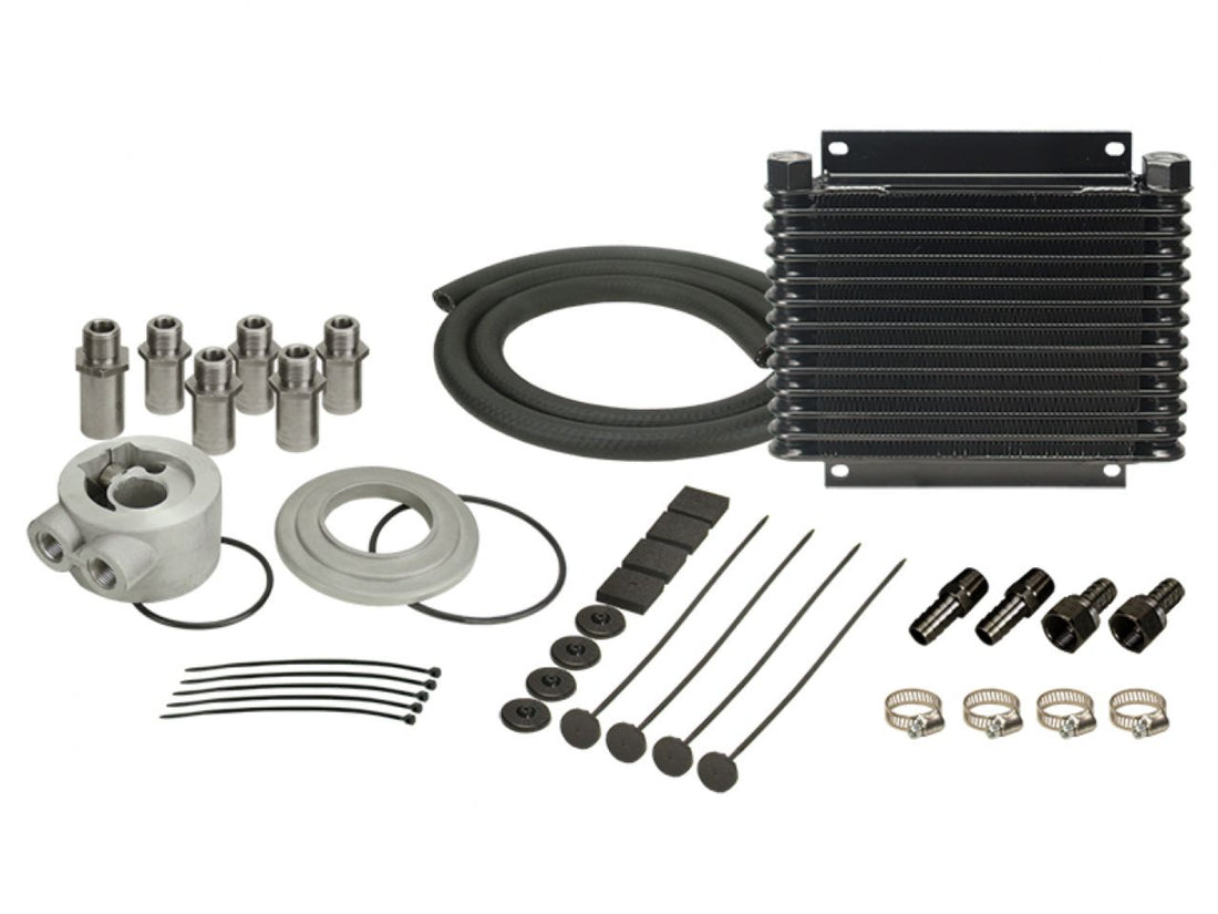 Derale Plate & Fin Engine Oil Cooler Kit (Sand Adapter) – FR SPORT