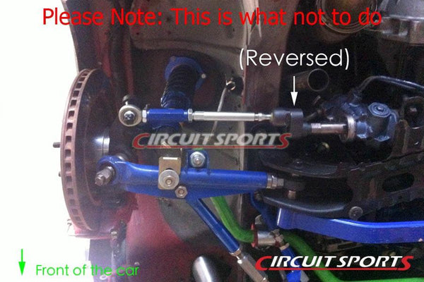 Circuit Sports Steering Rack Spacer Kit (Offset) - Nissan 240SX/180SX/